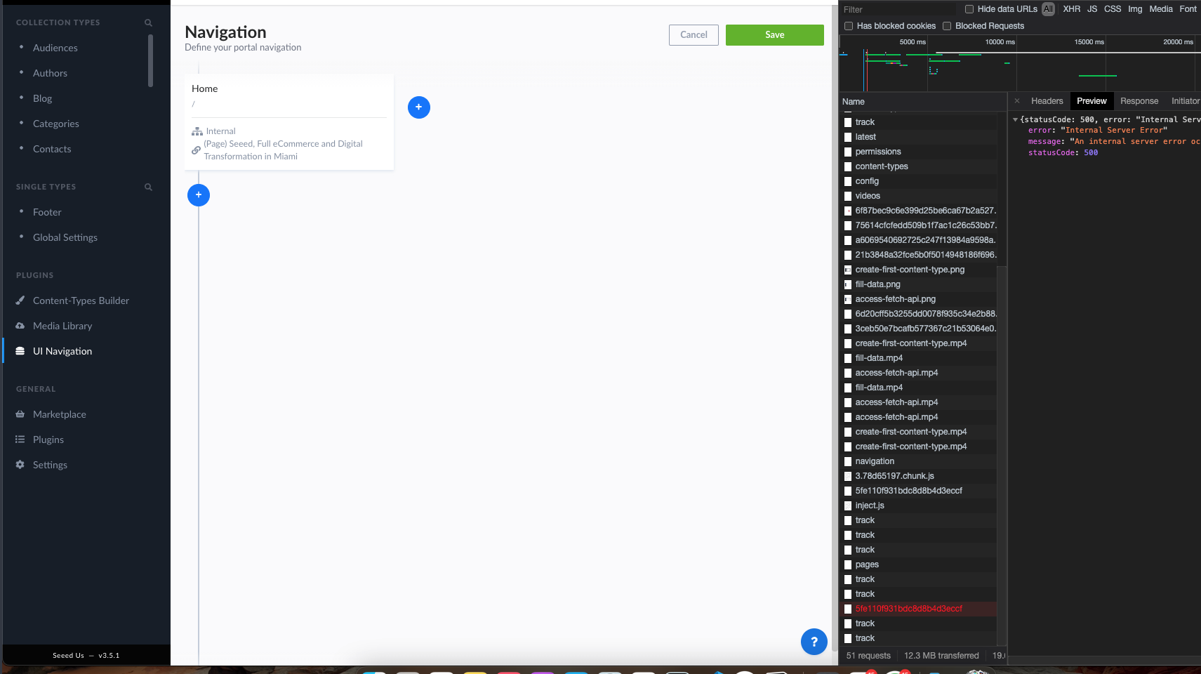 [strapi-plugin-navigation] - Internal Server Error · Issue #35 · VirtusLab-Open-Source/strapi ...