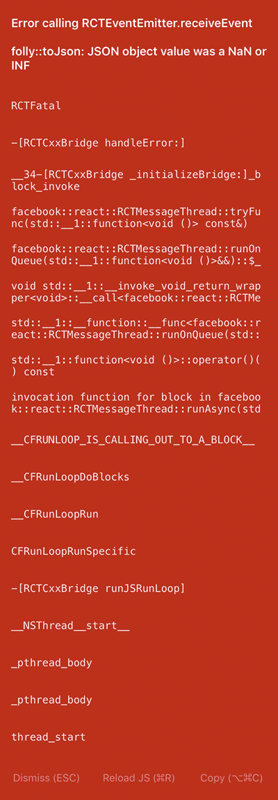 "Error calling RCTEventEmitter.receiveEvent" on IOS react-native · Issue #841 · TheWidlarzGroup ...
