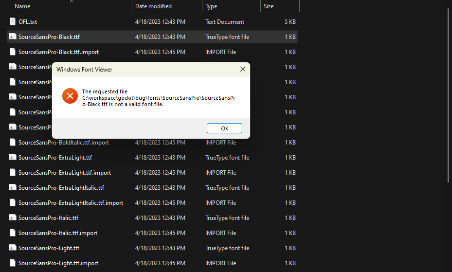 Font import/usage errors after converting a project from Godot 3 to Godot 4 · Issue #76131 ...