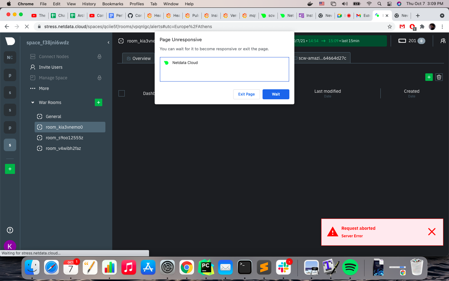 [BUG] Internal error handling · Issue #144 · netdata/netdata-cloud · GitHub