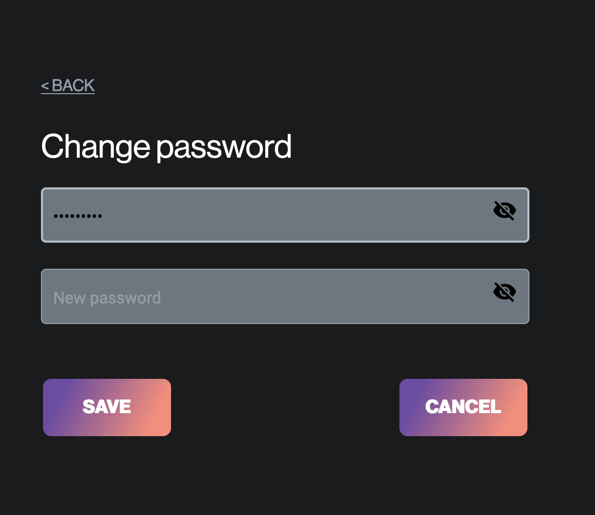 Show password strenght hints while typing · Issue #21 · blindnet-io/product-management · GitHub