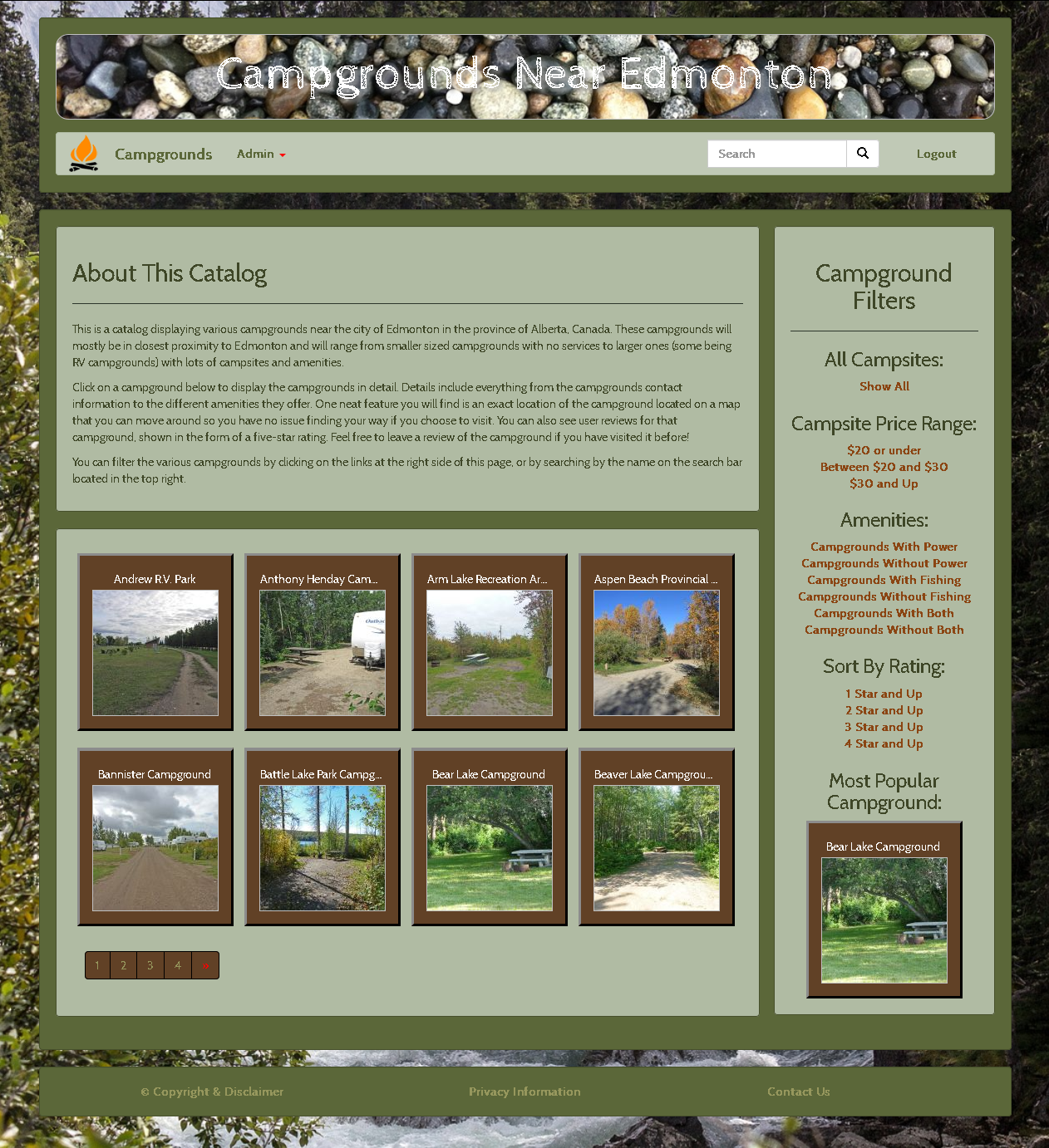 GitHub - jstewart4/PHP-MySQL-Project-Campgrounds-Near-Edmonton: This is a project is a catalog ...