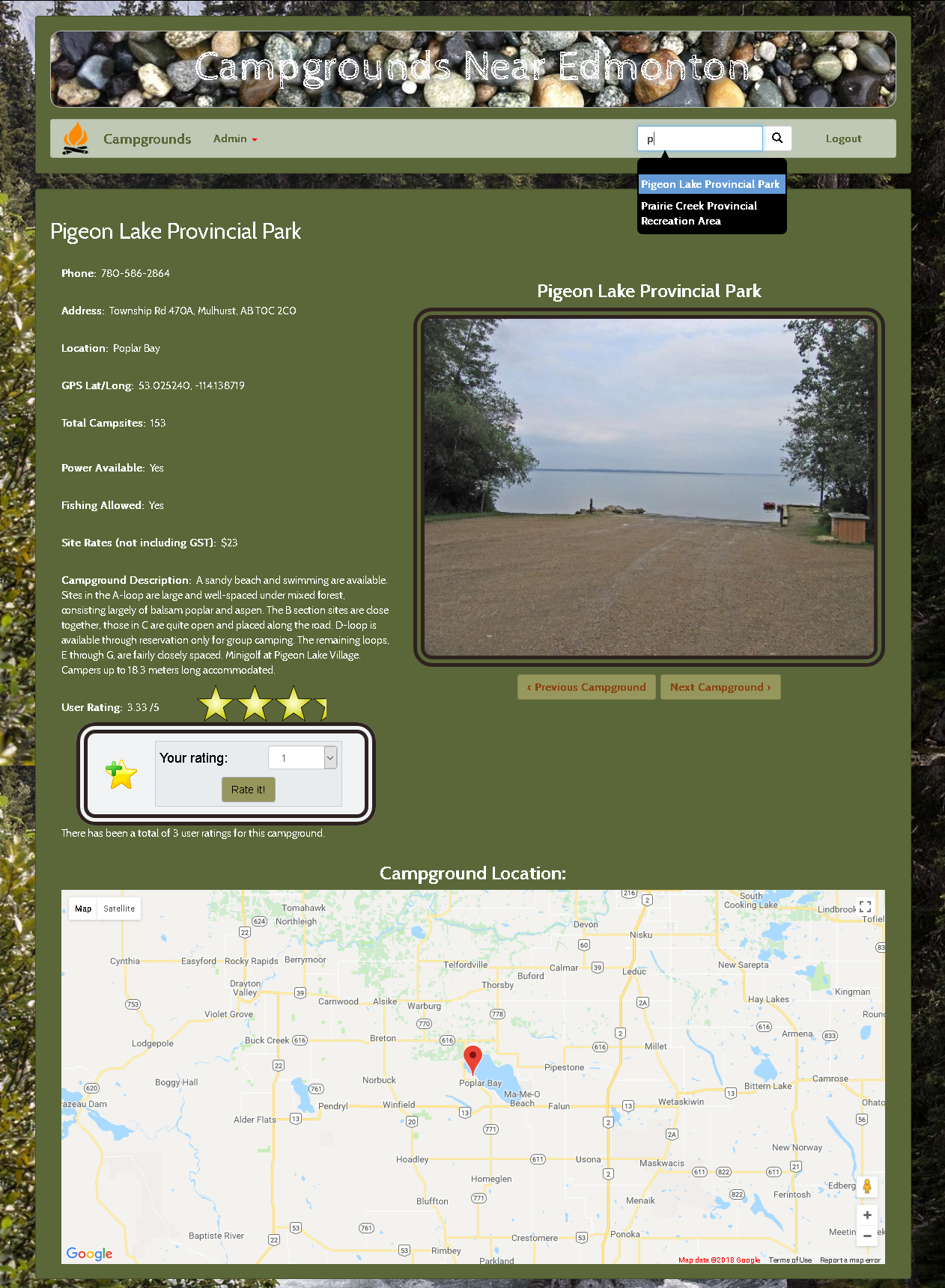 GitHub - jstewart4/PHP-MySQL-Project-Campgrounds-Near-Edmonton: This is a project is a catalog ...