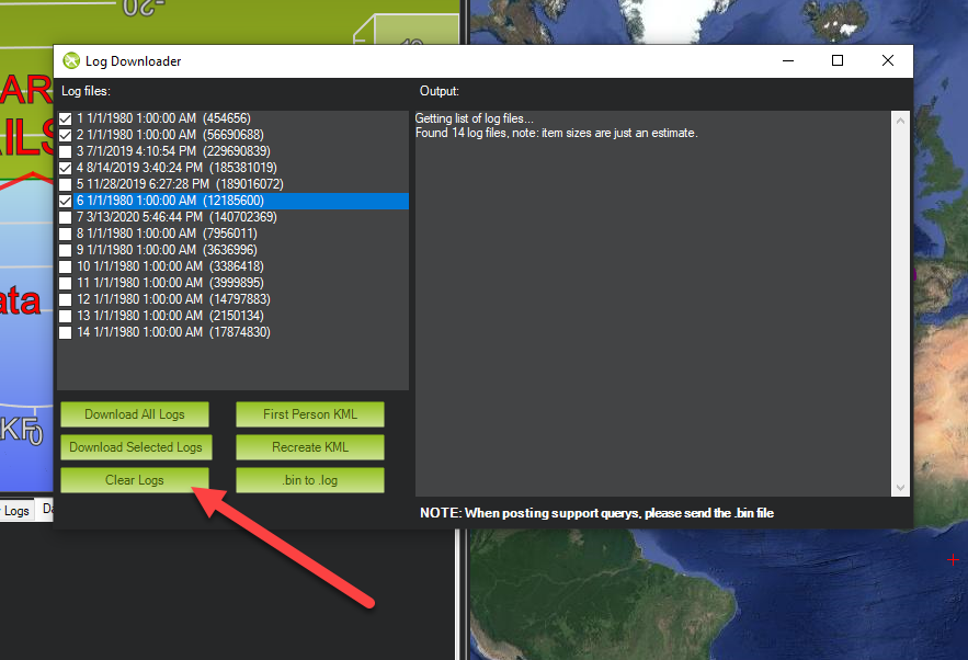 No way to delete ONLY selected logs in Dataflash log downloader · Issue #2402 · ArduPilot ...
