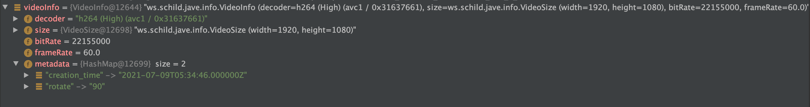 Could we support to get more meta data from video in MultimediaInfo ...