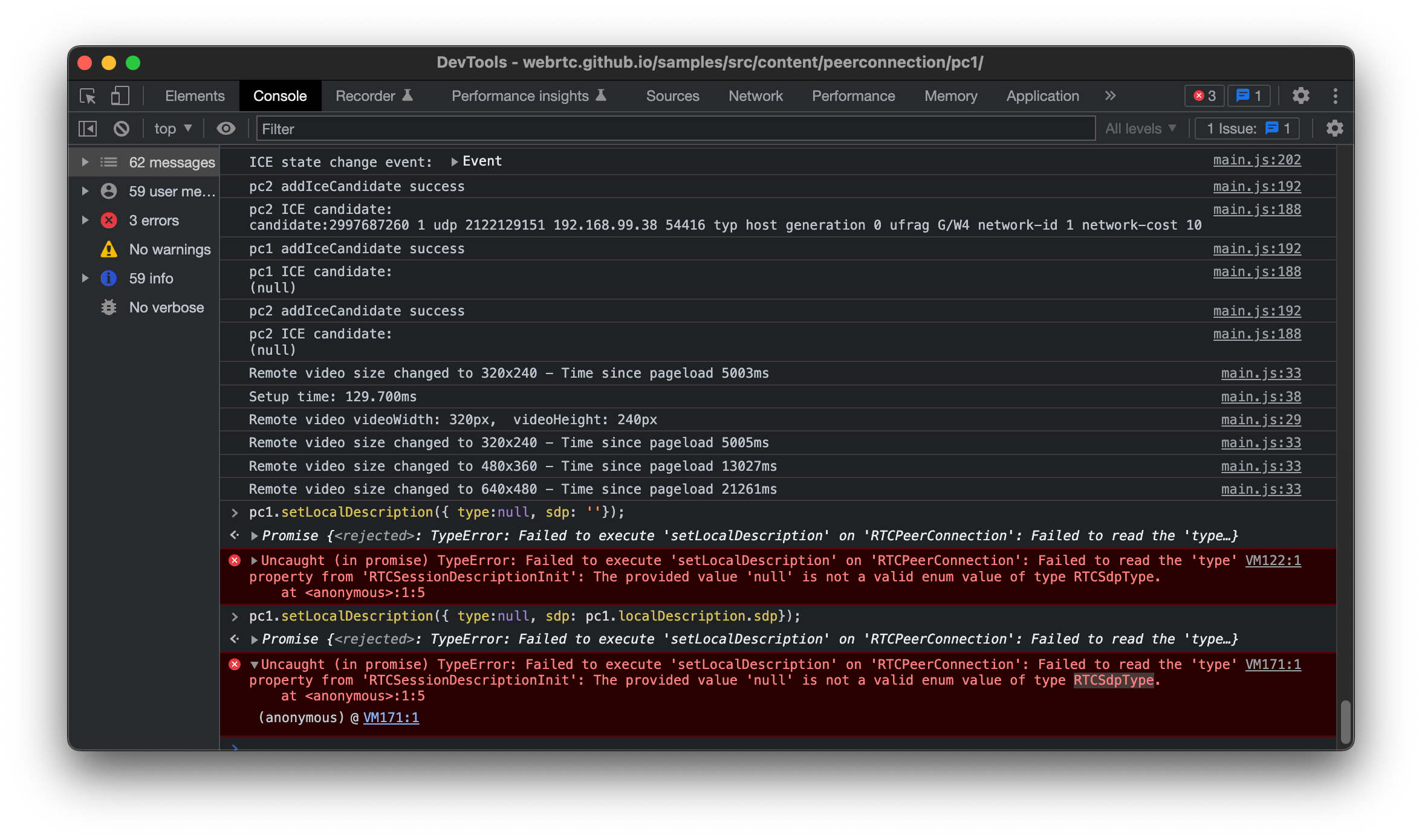 RTCPeerConnection.setRemoteDescription closing the app without any error · Issue #1059 · react ...