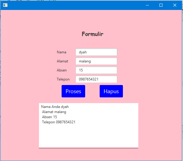 GitHub - DyahAyuShafitri/Biodata-application