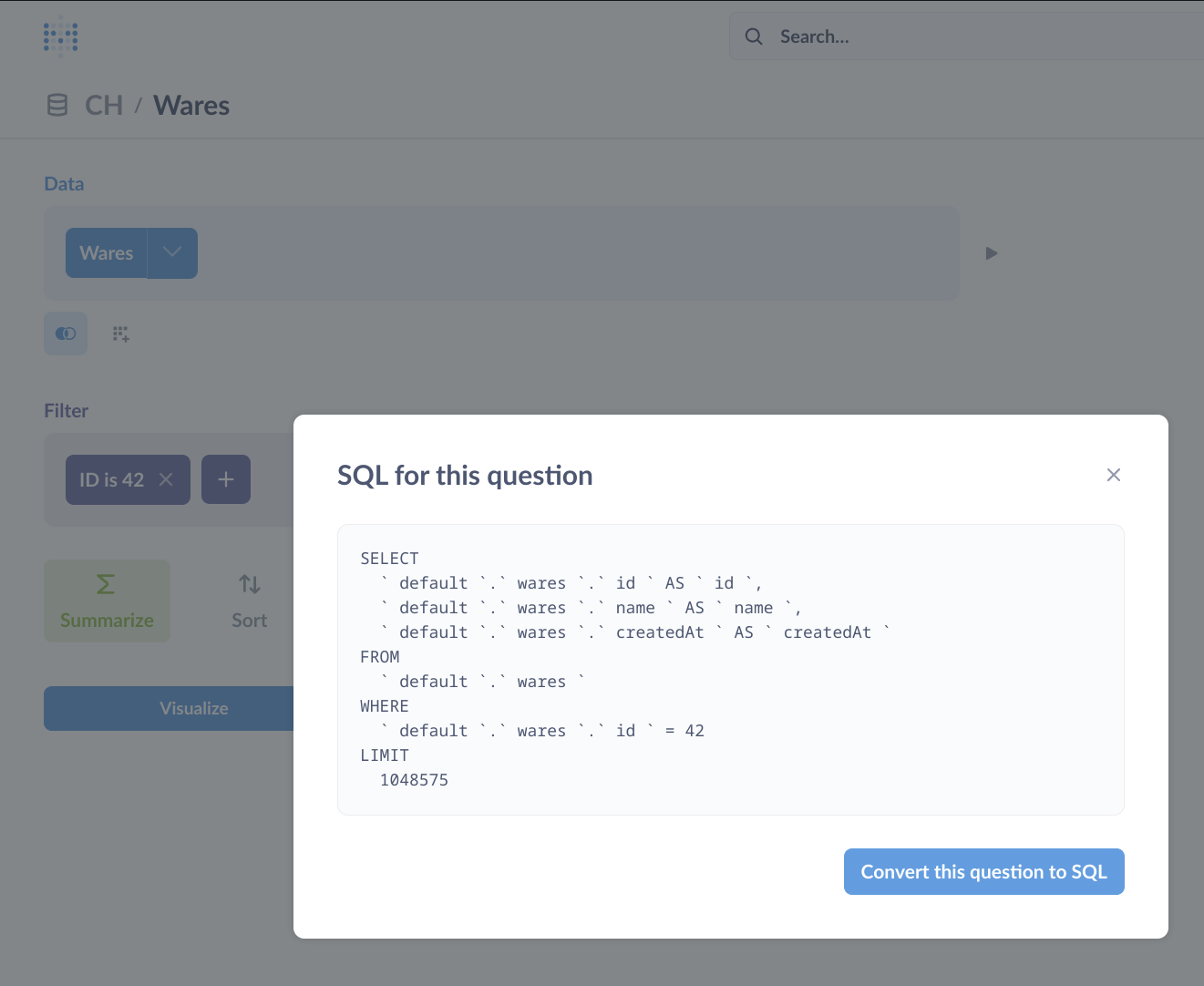 Incorrect dialect is chosen for ClickHouse pretty SQL formatting · Issue #34235 · metabase ...