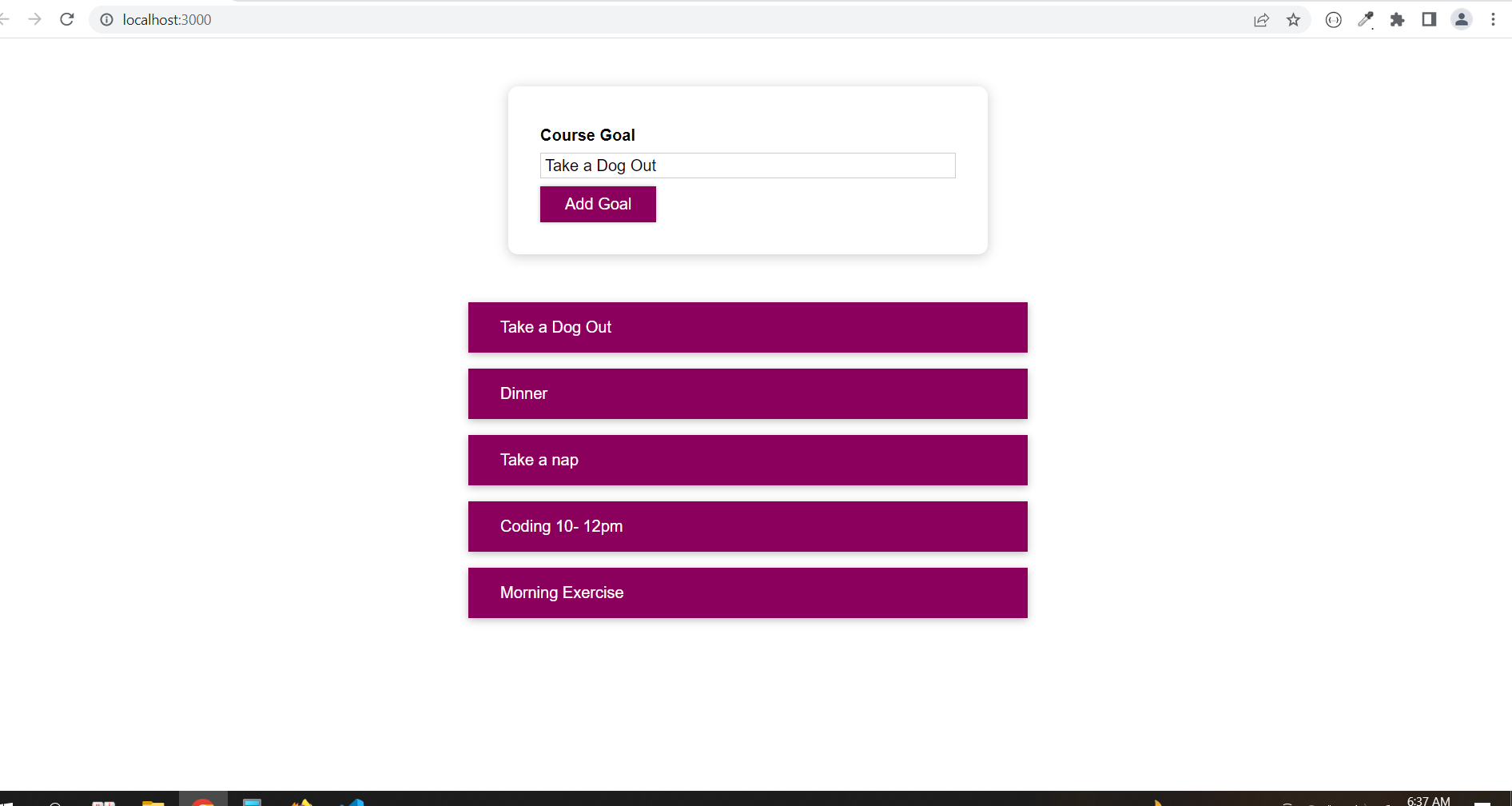 GitHub - minhkhai1992/Tasks-Daily-Project: add and remove daily Tasks styled component and module.