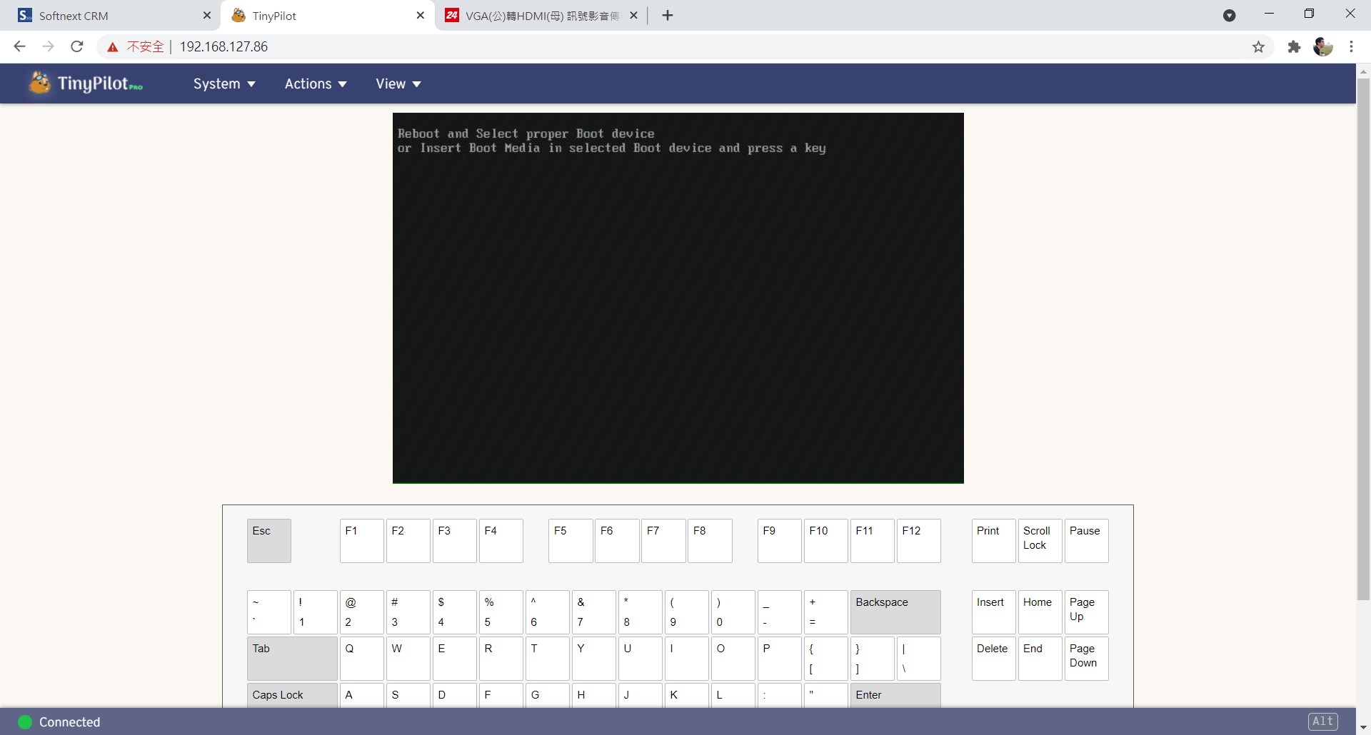Include shortcut to send "CTRL + ALT + DEL" keys to remote device as an Action menu item · Issue ...