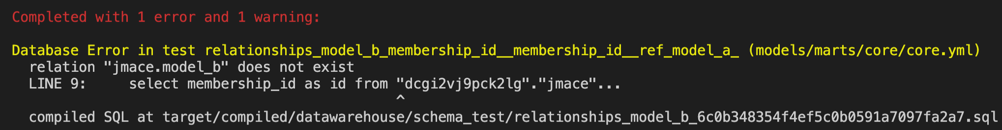 model selector with dbt test looks for incorrect models · Issue #2132 ...