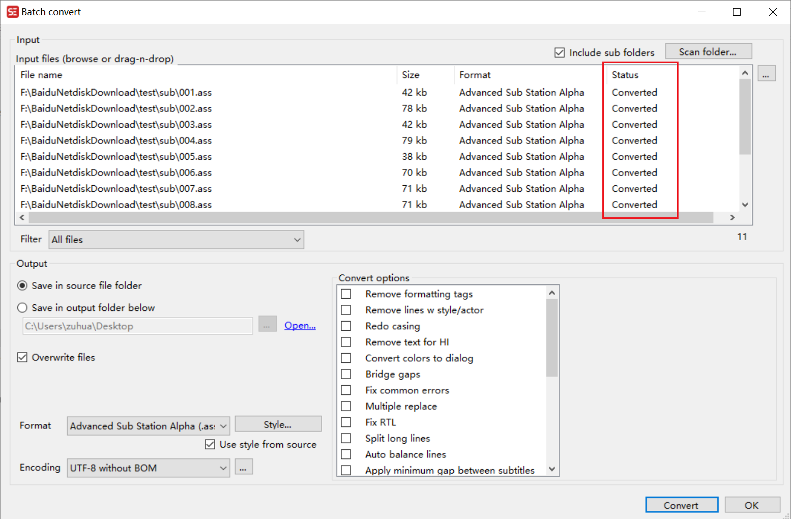 [Releases 3.6.11] Batch convert tool broken · Issue #6635 · SubtitleEdit/subtitleedit · GitHub