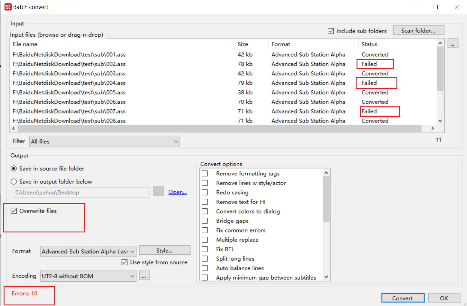 [Releases 3.6.11] Batch convert tool broken · Issue #6635 · SubtitleEdit/subtitleedit · GitHub