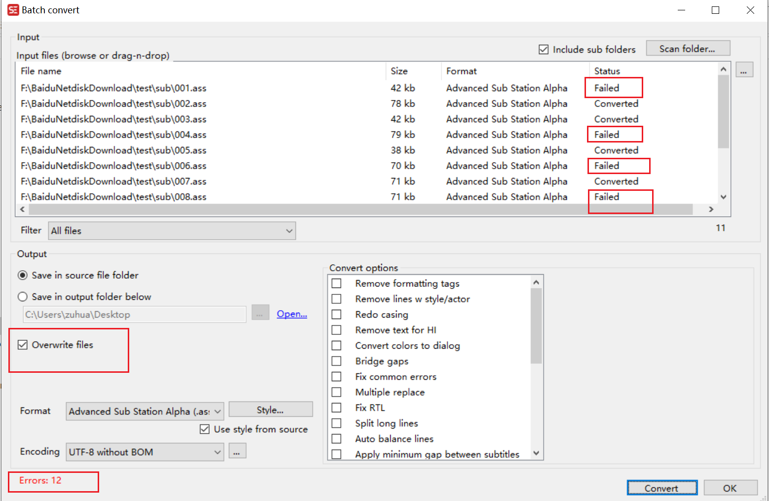 [Releases 3.6.11] Batch convert tool broken · Issue #6635 · SubtitleEdit/subtitleedit · GitHub