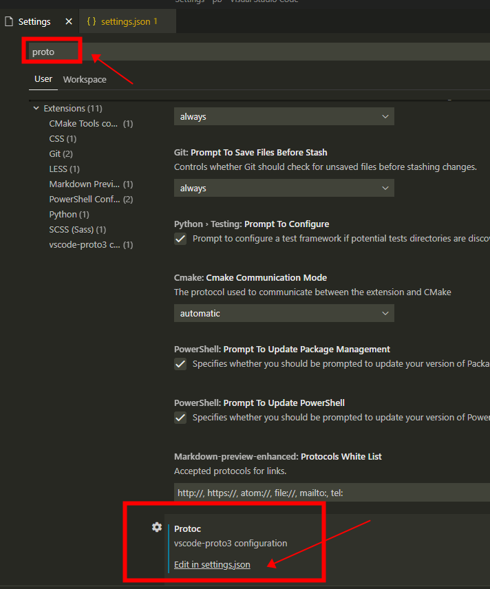 【求助】请问到底应该如何设置proto path才能正常跳转到导入的变量？ · Issue #57 · zxh0/vscode-proto3 · GitHub