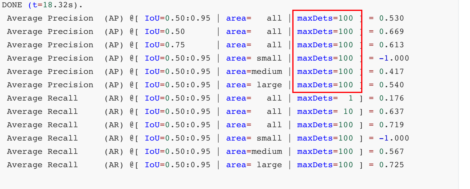 maxDets配置修改 · Issue #6745 · PaddlePaddle/PaddleDetection · GitHub