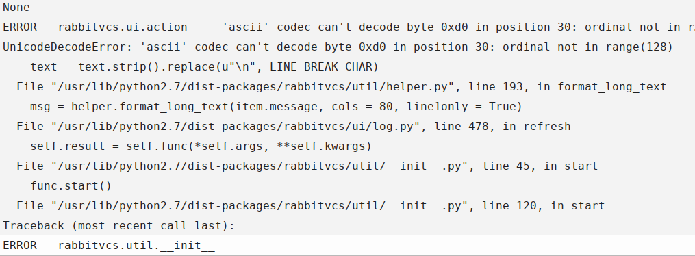 Svn log: 'utf8' codec can't decode byte error · Issue #271 · rabbitvcs/rabbitvcs · GitHub