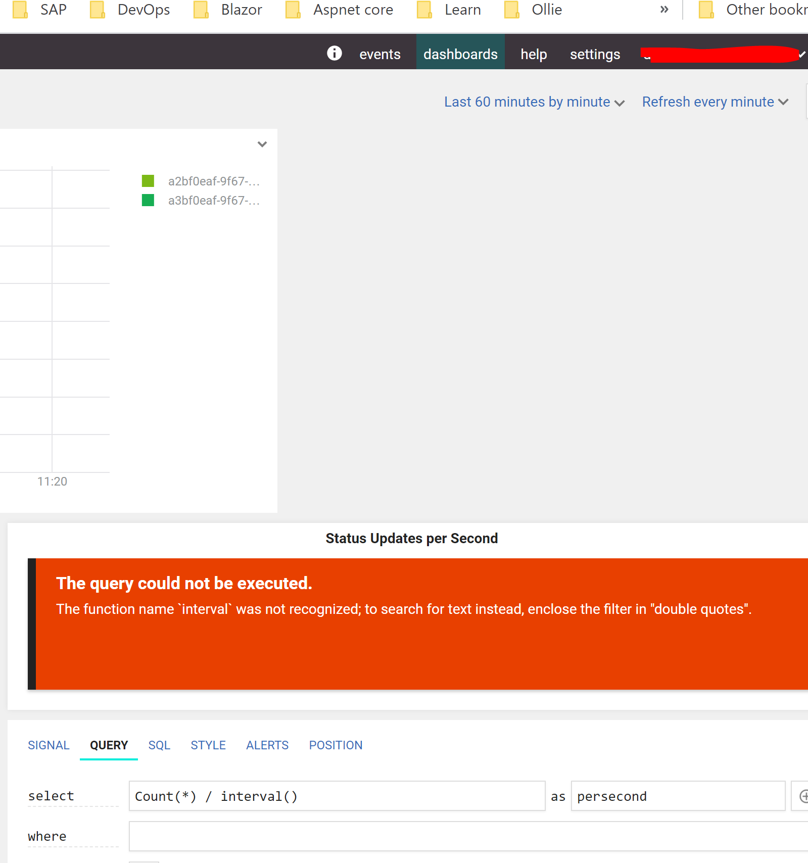 Interval And Dashboard · Issue 1122 · Datalustseq Tickets · Github