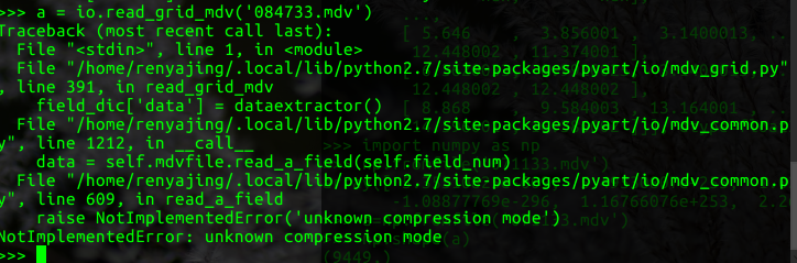 Mdv read problem use pyart.io.mdv_common.MdvFile() · Issue #760 · ARM-DOE/pyart · GitHub