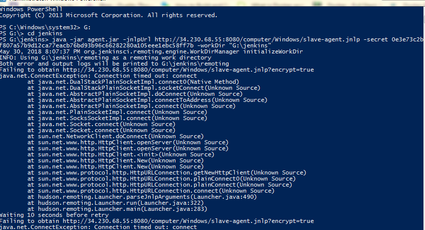Jenkins(Master-slave error) for windows machine · Issue #23 · QT-DevOps/DevOpsIssues · GitHub