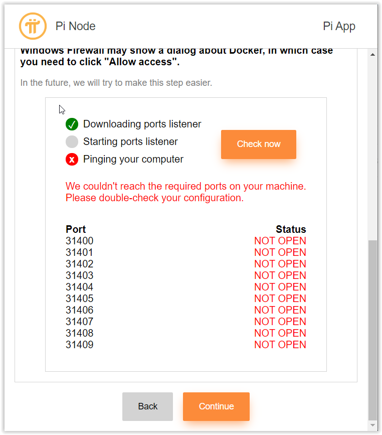 All forward-port 31400-31409 are OPEN why in PI-NODE are CLOSE, i very ...