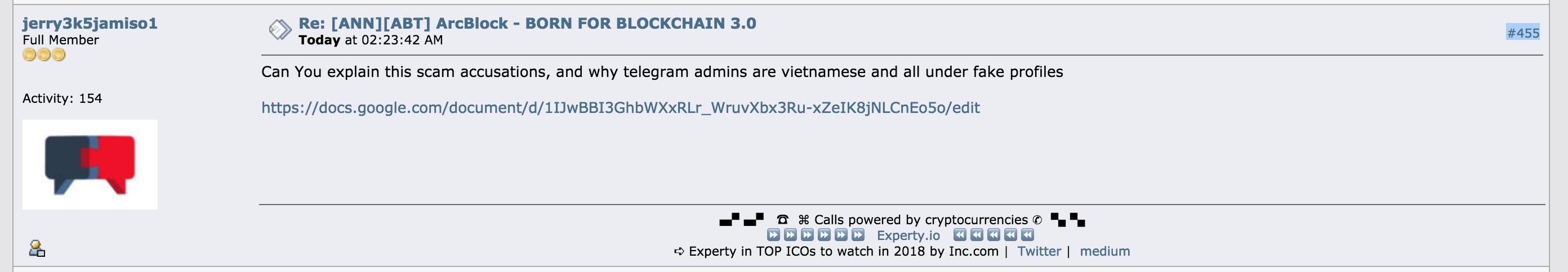 ArcBlock - Due diligence · Issue #37 · ico-check/ico-check · GitHub