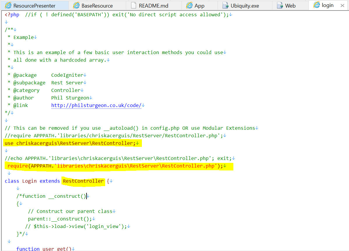 Class 'chriskacerguis\RestServer\RestController' not found · Issue #1089 · chriskacerguis ...
