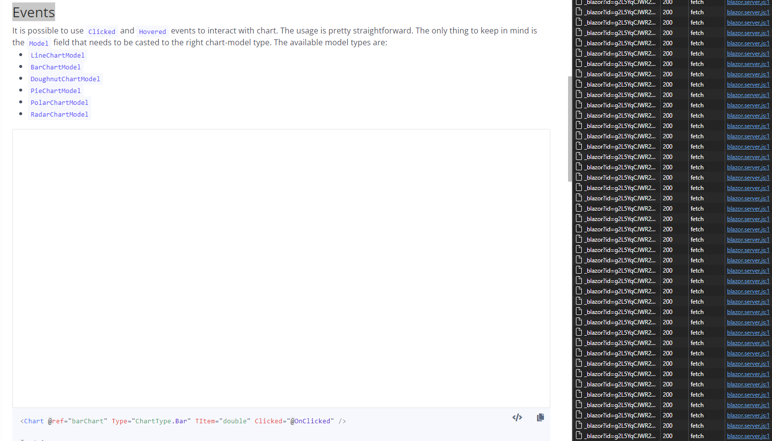 Documentation site - Chart Component - lost of http post requests · Issue #4168 · Megabit ...