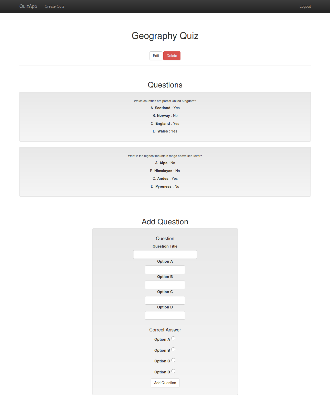 GitHub - nealkarpe/Quiz-Portal: A State-Restoring Quizzing Application with User and Admin ...