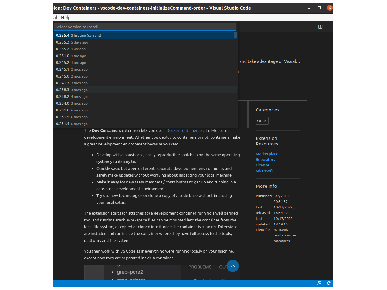 Some releases/tags are missing on vscode-dev-containers github · Issue #7376 · microsoft/vscode ...