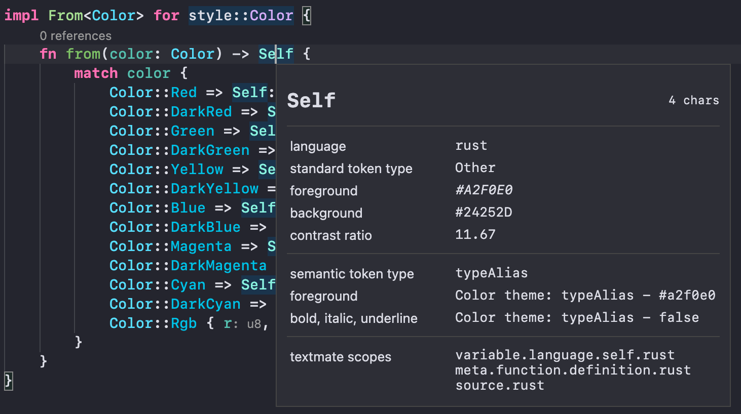 `library` Semantic Token Modifier On `self` Type · Issue 9035 · Rust Langrust Analyzer · Github 