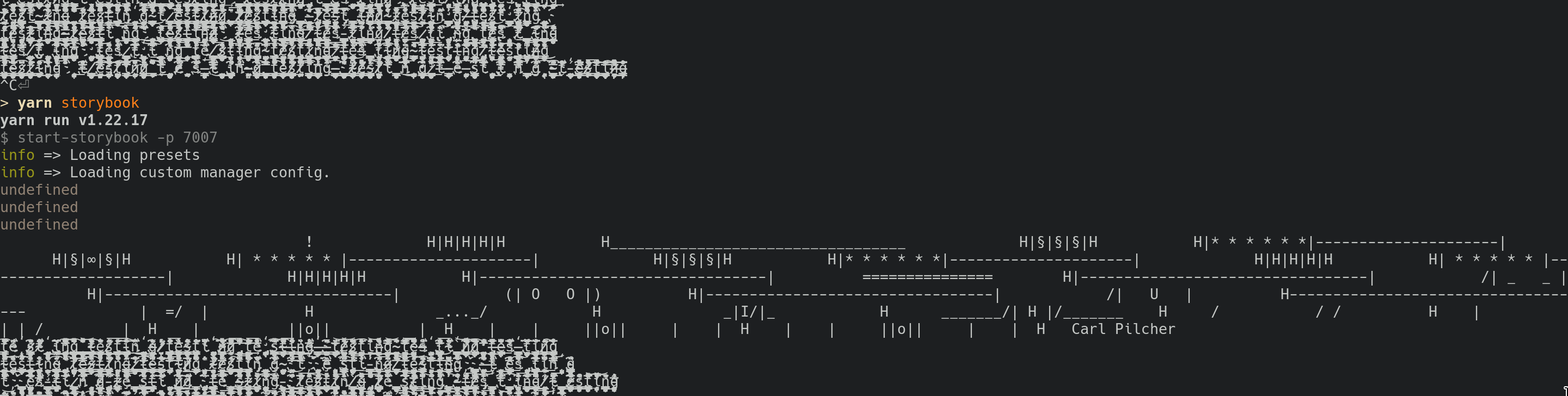 Garbage printed to console · Issue #17191 · storybookjs/storybook · GitHub