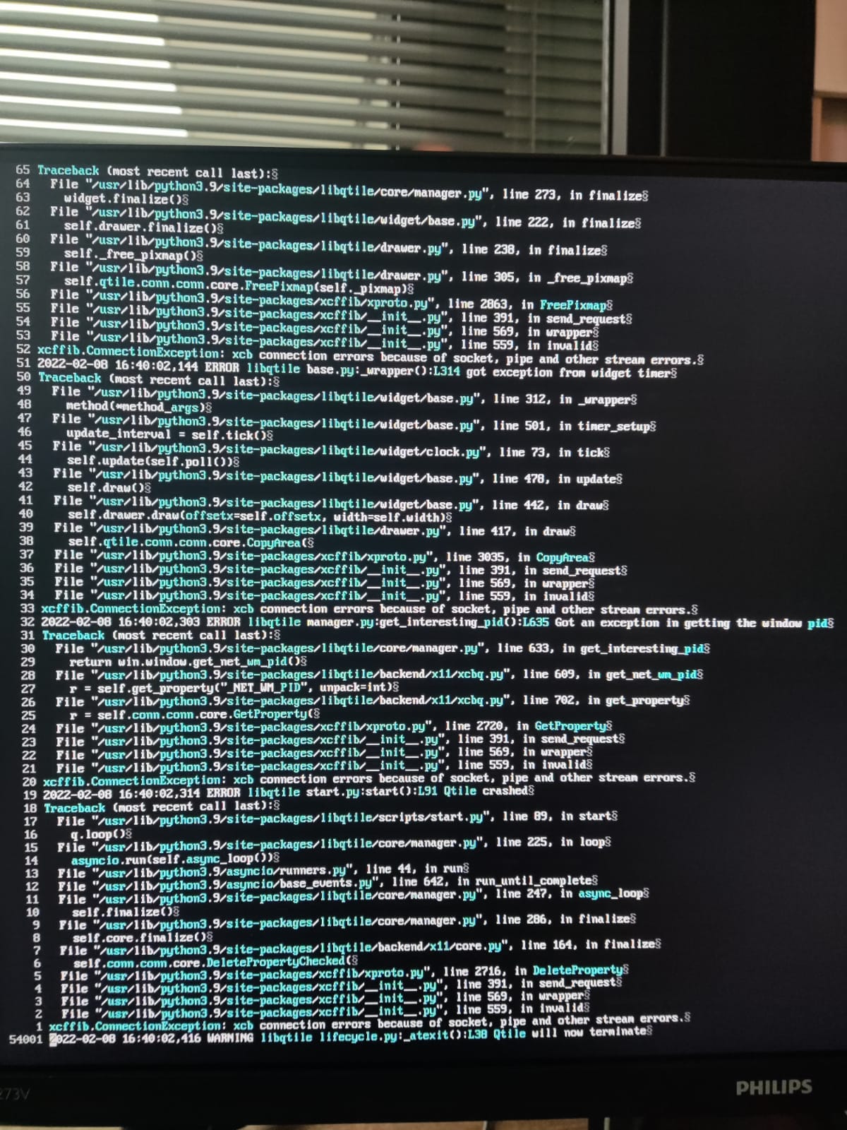 pacman -Syu and qtile no longer working · Issue #3316 · qtile/qtile · GitHub