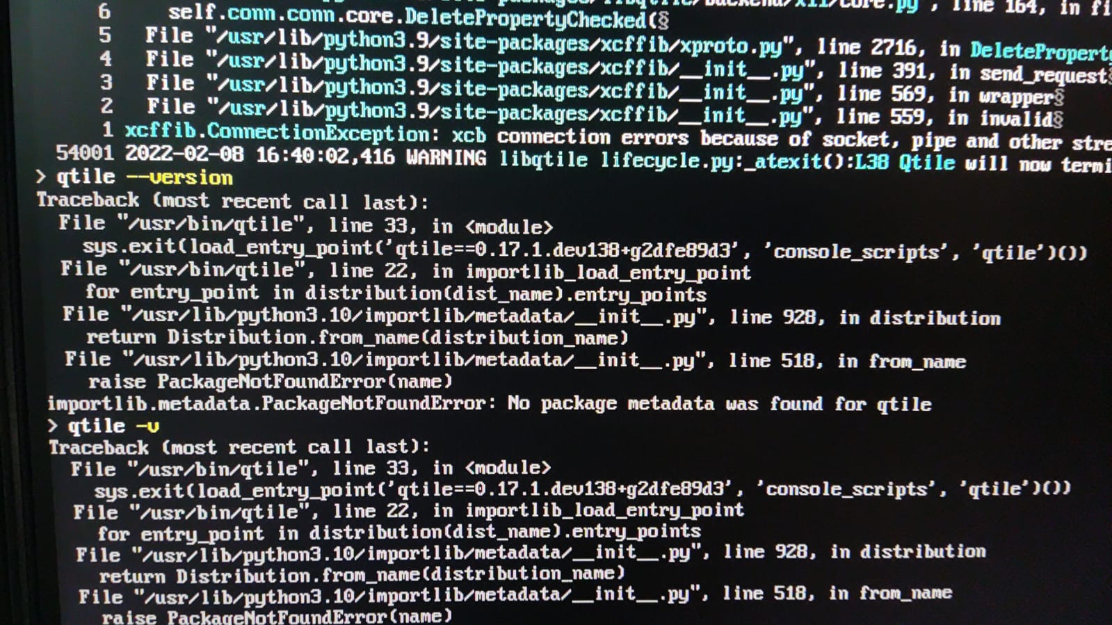 pacman -Syu and qtile no longer working · Issue #3316 · qtile/qtile · GitHub