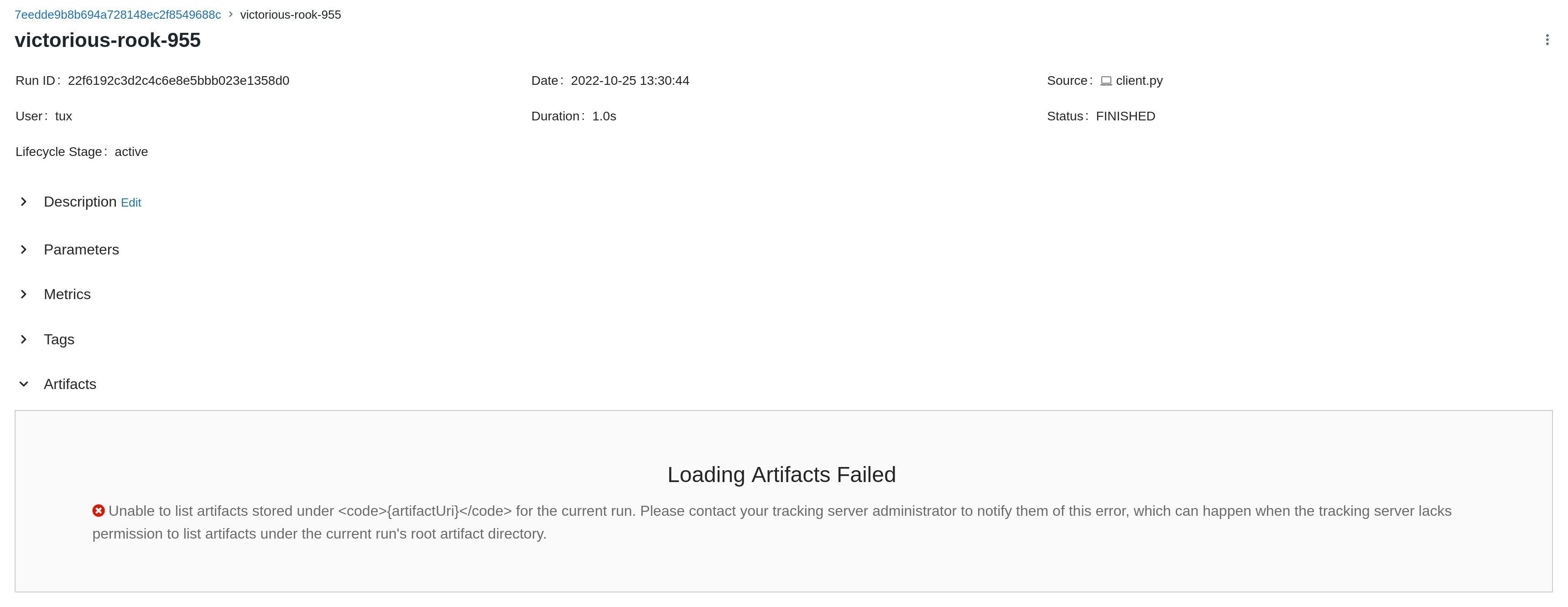 [BUG] MLFLOW_S3_ENDPOINT_URL is ignored · Issue #7104 · mlflow/mlflow · GitHub