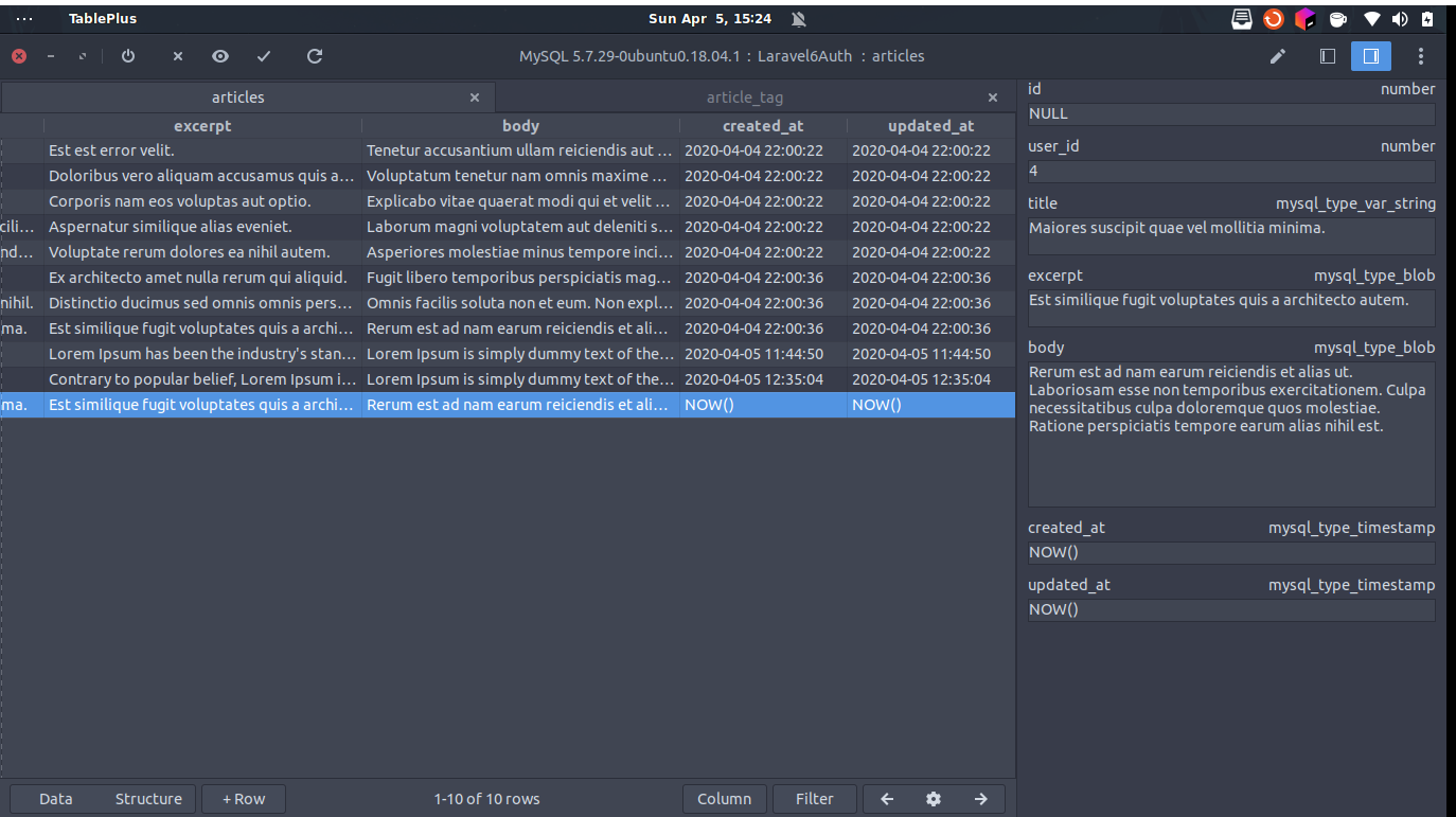 Can't use 'NOW()' in datetime columns · Issue #49 · TablePlus/TablePlus-Linux · GitHub