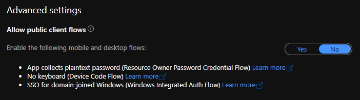[BUG] Swagger UI is a public client app registration should allow public client flow when ...