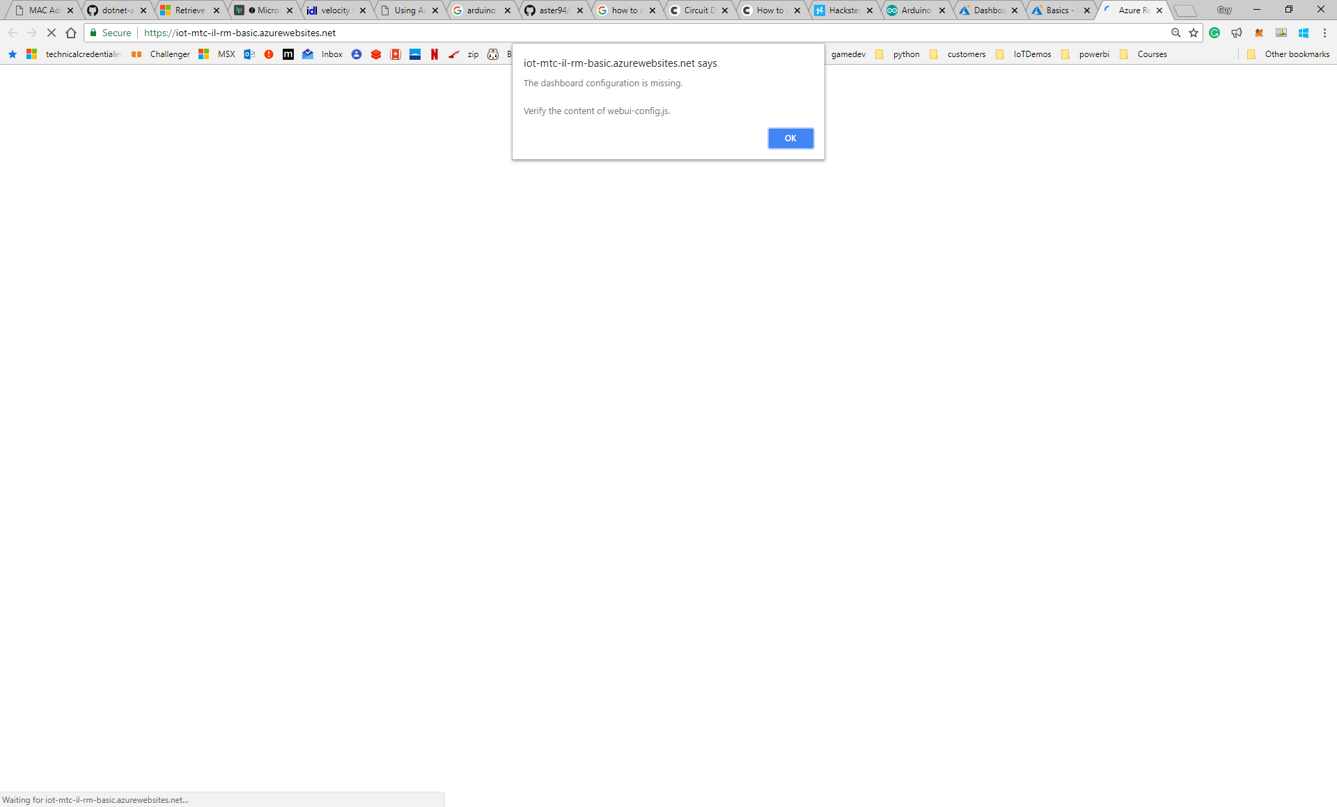 Verify the content of webui-config.js · Issue #1044 · Azure/pcs-remote-monitoring-webui · GitHub