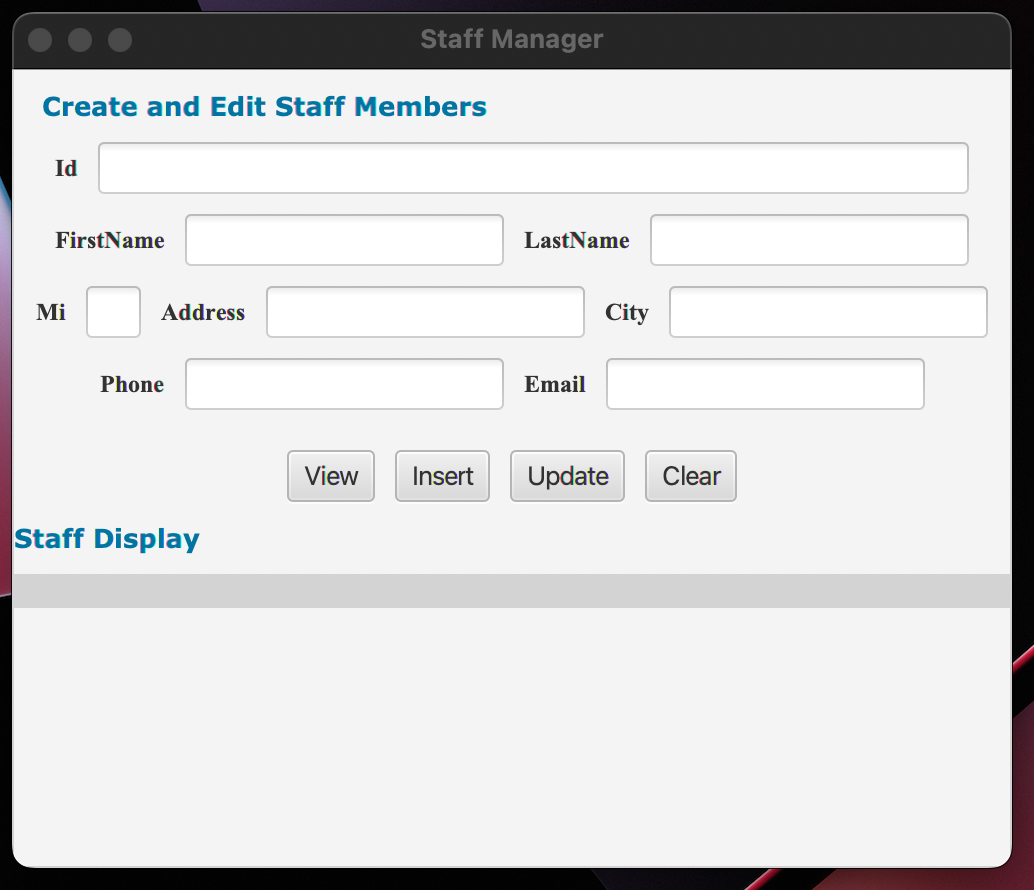 GitHub - aaroncorona/Staff-MySQL-Database: Project to practice building MySQL backends with a ...