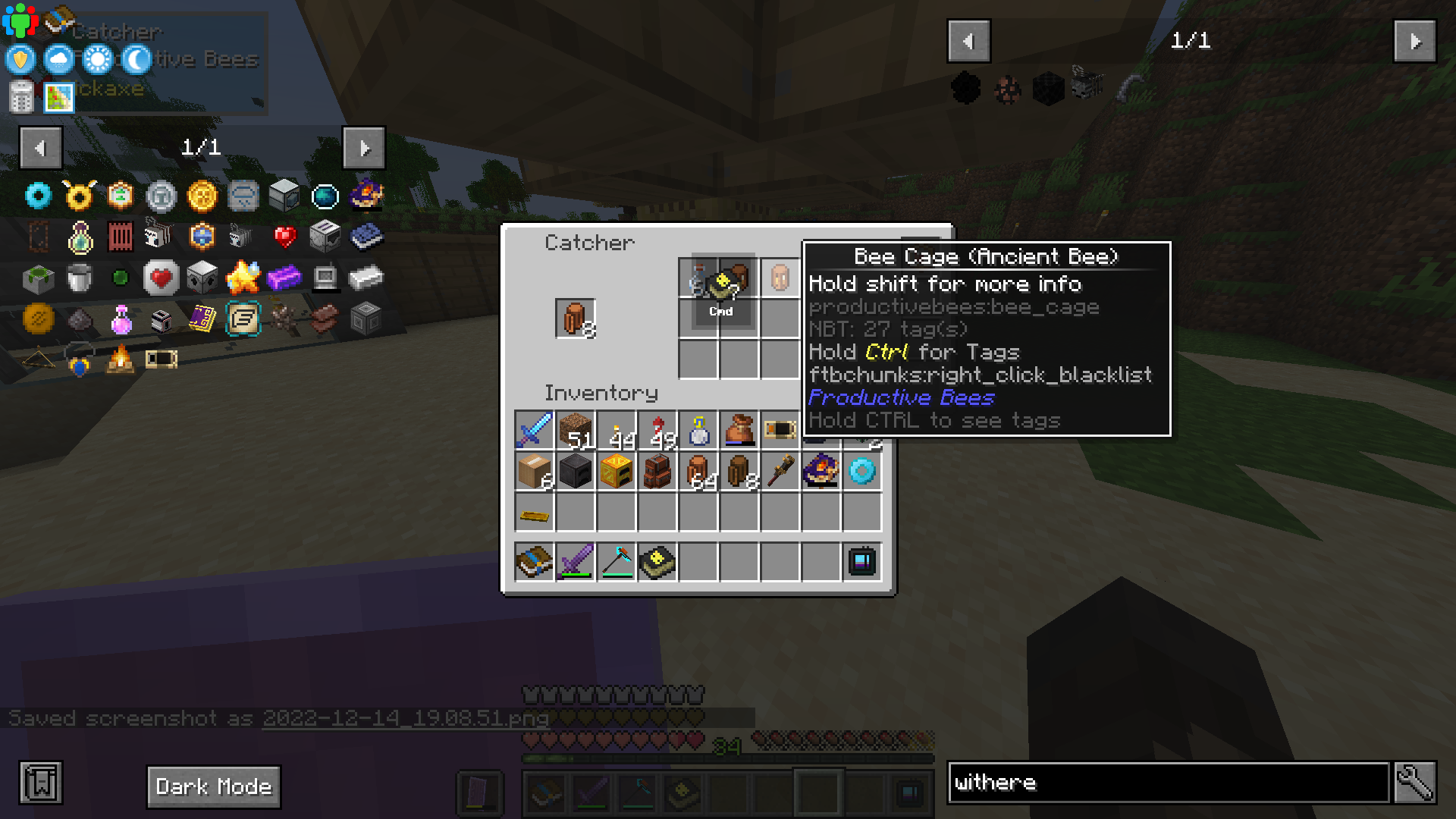 ancient bee + wither bee + simulator upgrade + babee upgrades ...