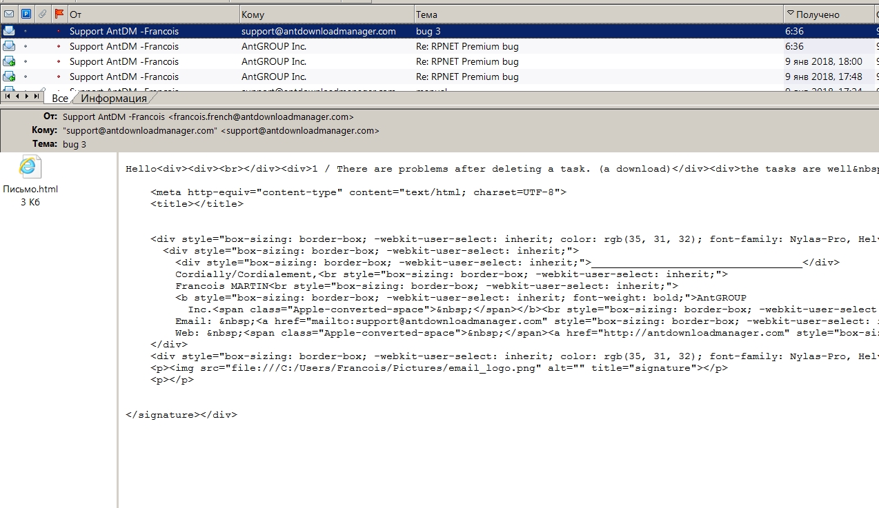 The Bat! : displaying messages: HTML view / HTML code · Issue #516 · Foundry376/Mailspring · GitHub