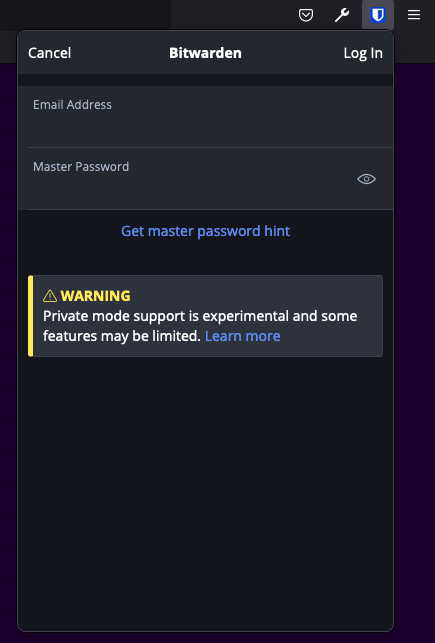 Bitwarden private window issue fixed! : r/firefox