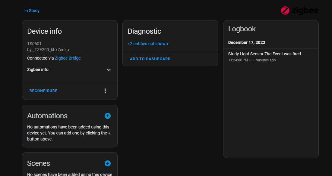 illuminance Sensor Zigbee ID: TS0601 | _TZE200_yi4jtqq1 doesn't configure sensor · Issue #84169 ...