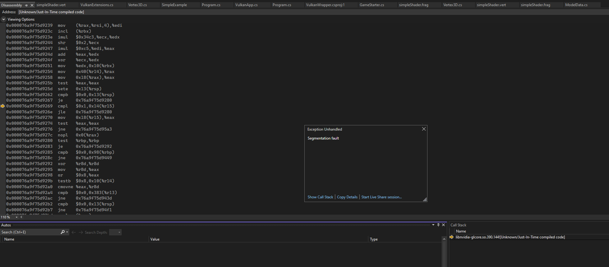 Segmentation fault · Issue #39 · amerkoleci/Vortice.Vulkan · GitHub