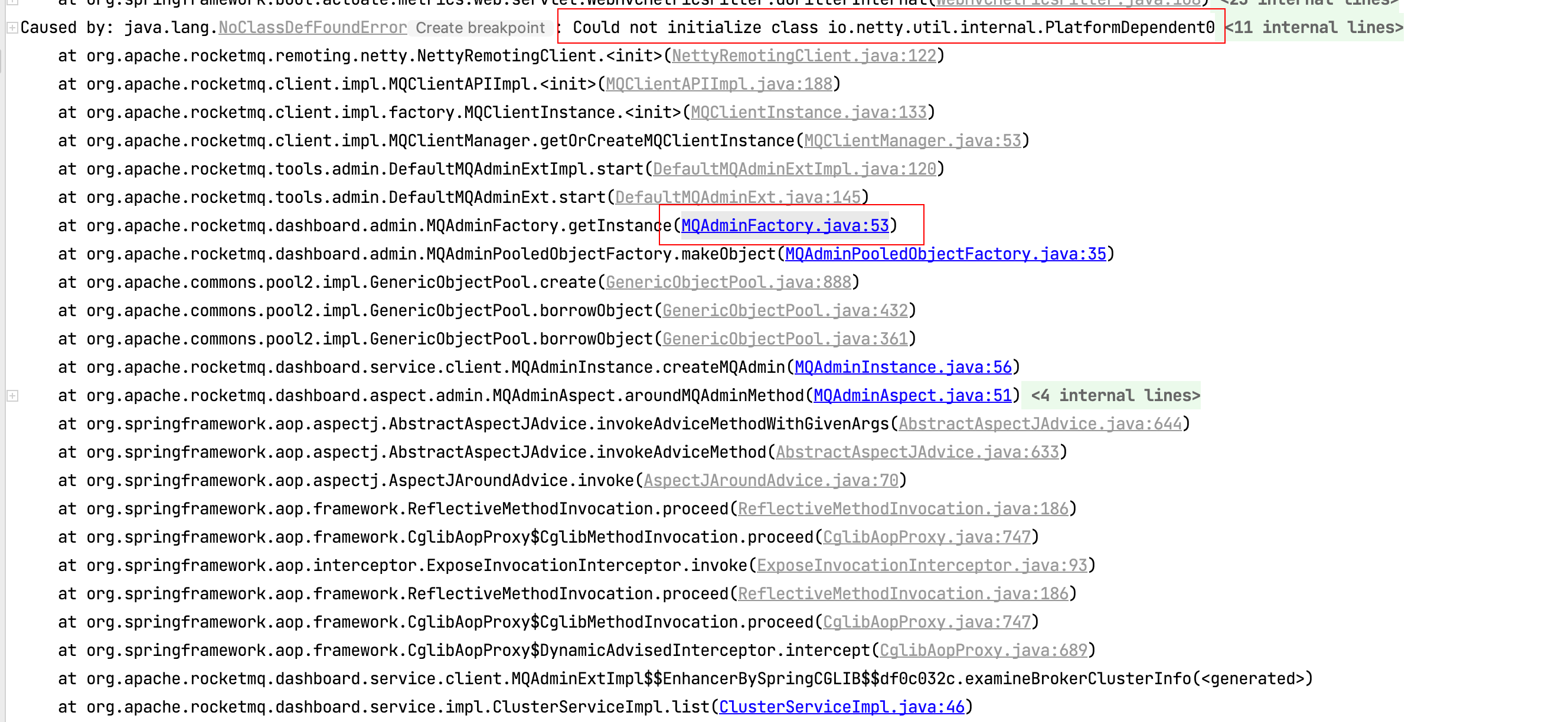 The dashboard1.0.0 cannot connect to the 5.0.0 nameserver · Issue #5384 · apache/rocketmq · GitHub