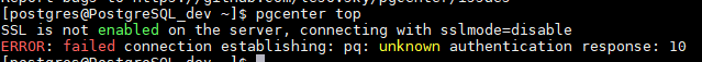ERROR: failed connection establishing: pq: unknown authentication response: 10 · Issue #77 ...
