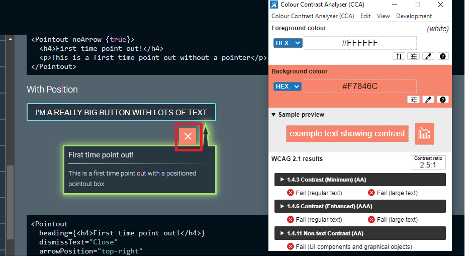 Close icon lacks 3 to 1 contrast ratio · Issue #591 · dequelabs/cauldron · GitHub