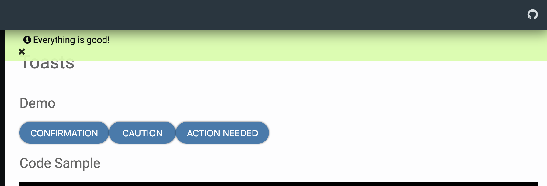 Toast demo layout bugs · Issue #217 · dequelabs/cauldron-react · GitHub