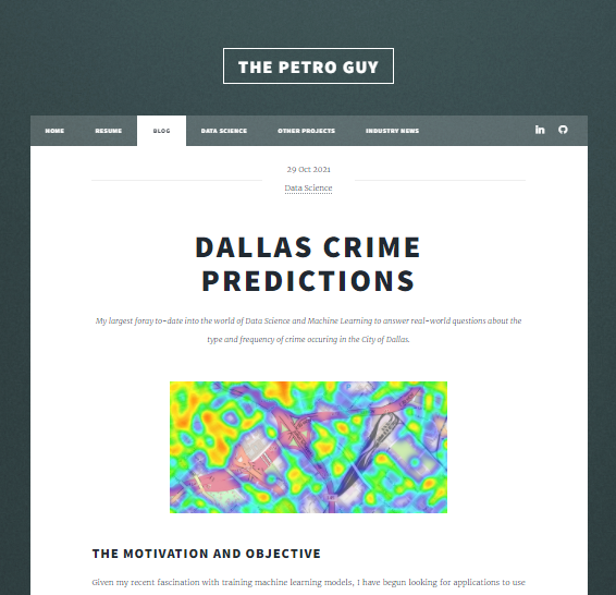 GitHub - AustinCaudill/Dallas-Crime-Predictions: Uses Machine Learning to Predict the Types and ...