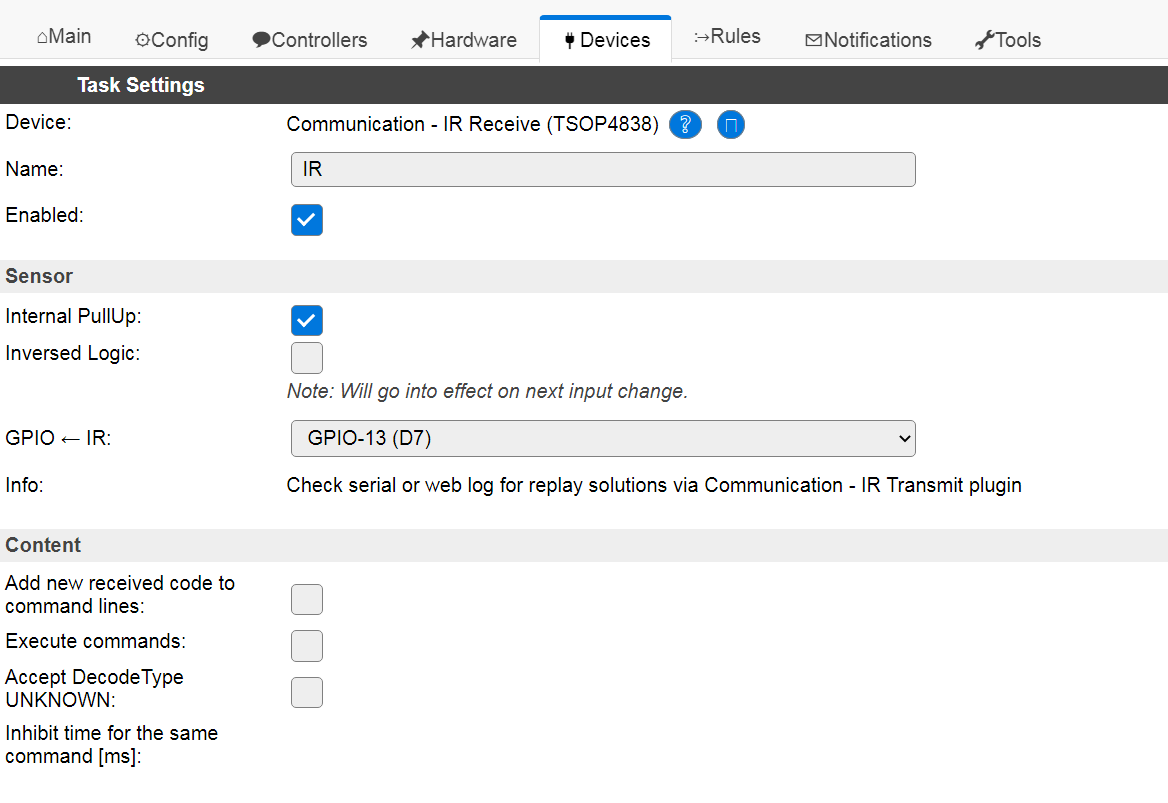 IR Receive Task Settings leads to freeze or crash · Issue #3930 · letscontrolit/ESPEasy · GitHub